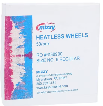 Keystone Mizzy Heatless Wheels Size No. 9 Regular - Box 50 – Alvy Dental