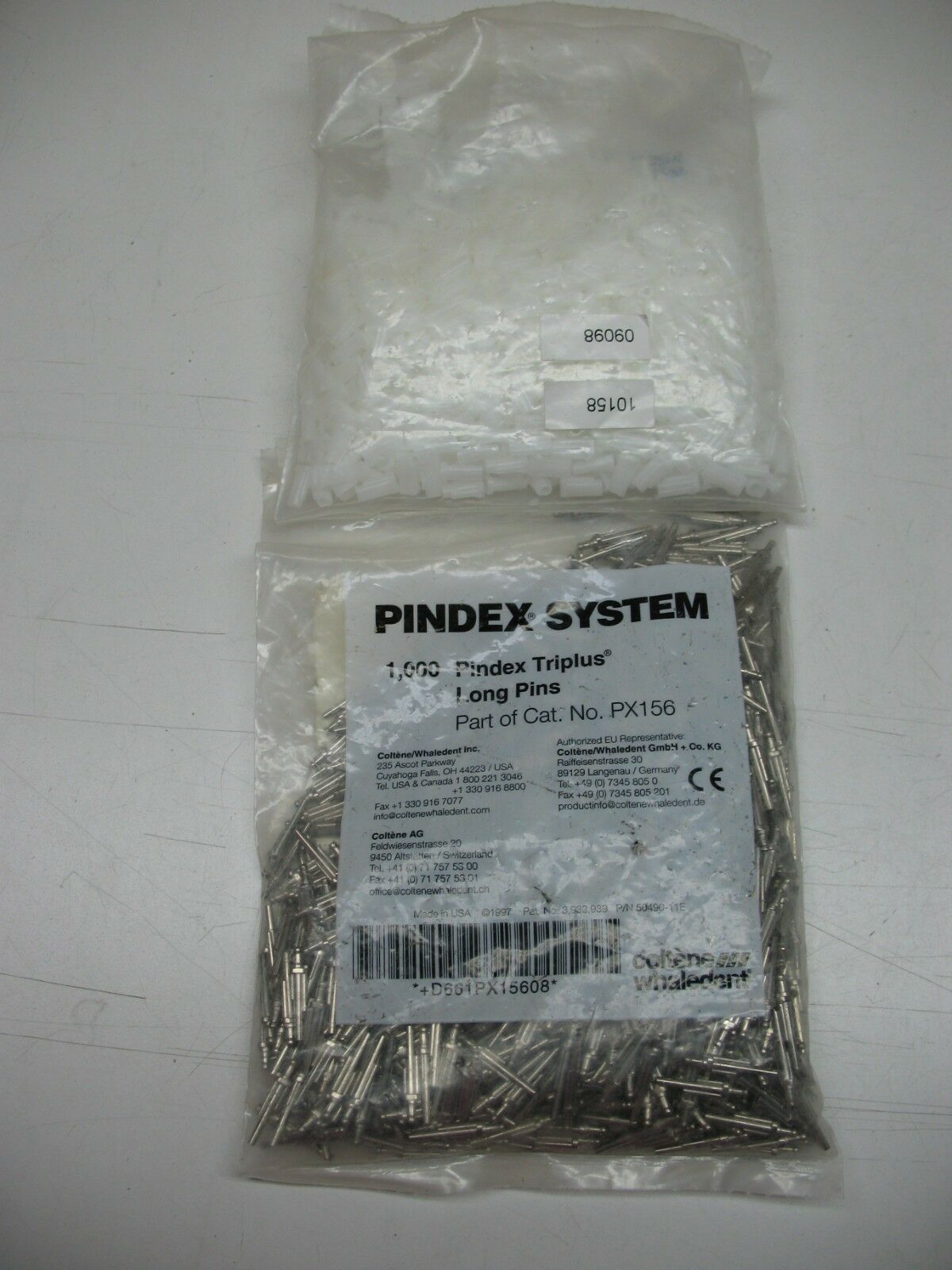 Coltene Pindex Long Pins & Sleeves pkg.1000 – Alvy Dental